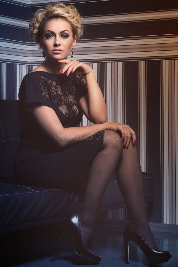 Sweet and Charming Lady with Unknown Secrets Stock Image - Image of ...