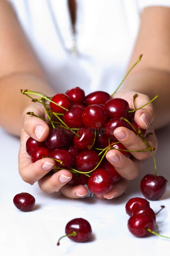 Sweet cherry stock photo. Image of cherry, fingers, sweet - 10237868