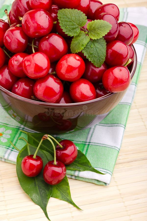 Sweet cherry fruits stock image. Image of bright, mature - 25437345
