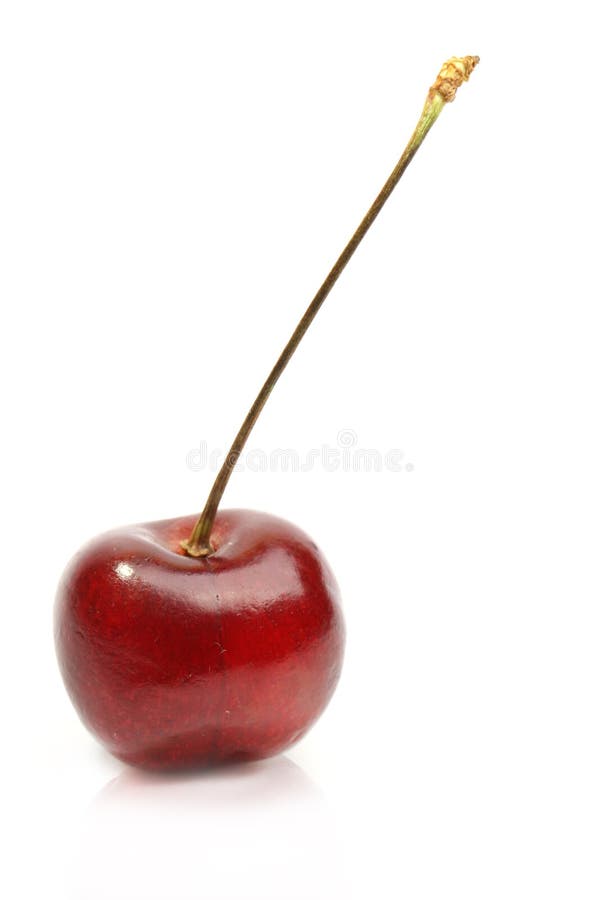 Sweet cherry isolated stock image. Image of curved, detail - 14781931