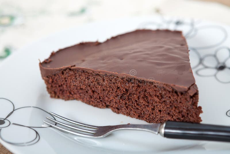 Sweet chocolate cake stock photo. Image of closeup, topping - 70384758