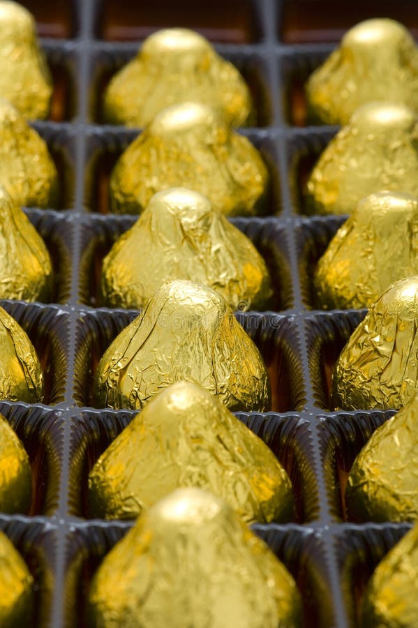 Brown Chocolate Candy Isolated on White Background Stock Photo - Image ...