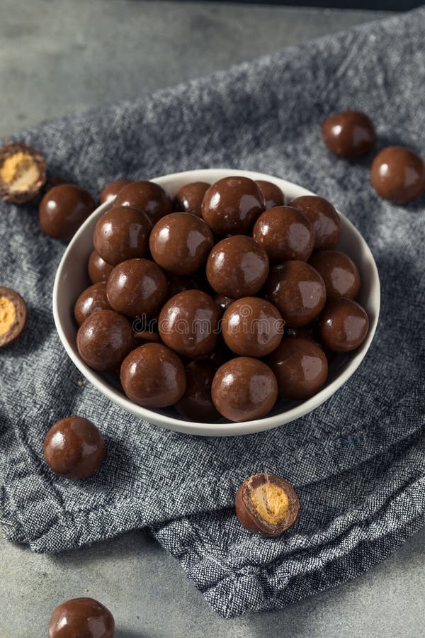 Sweet Chocolate Malted Milk Balls Stock Image - Image of halloween ...