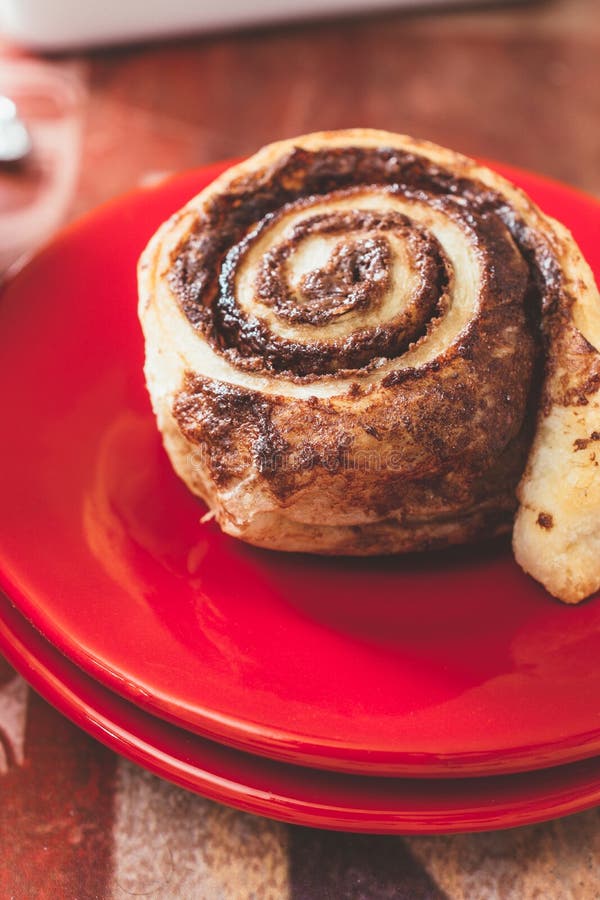 Sweet chocolate roll stock image. Image of snack, raisins - 50011161