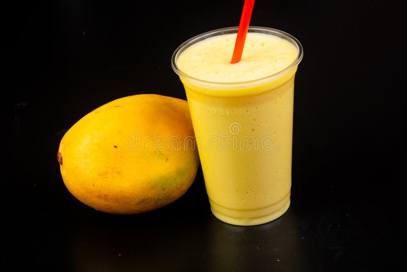 Sweet mango shake stock image. Image of orange, beverage - 125326529