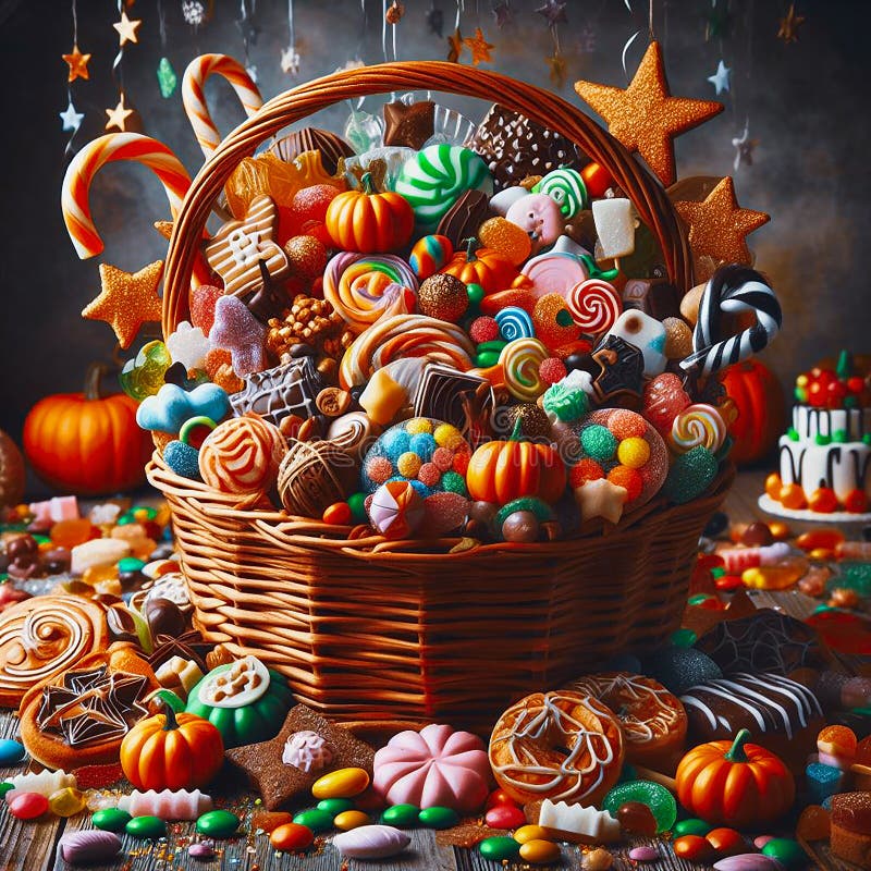 Sweet Colorful Easter and Candy S. Generative Ai Stock Illustration ...