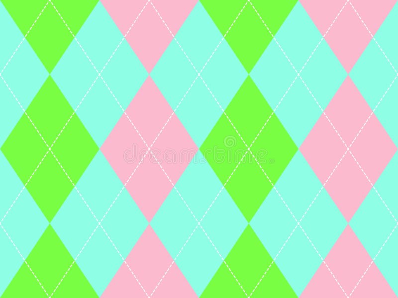 Sweet Colors Argyle Seamless Pattern Stock Vector - Illustration of ...