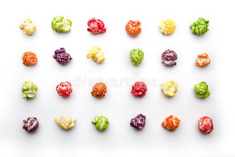 Sweet Colour Pop Corn Studio Quality Stock Photo - Image of colour ...