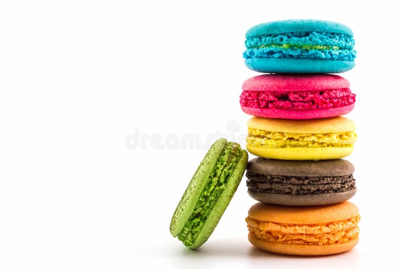 Sweet and Colourful French Macaroons. Stock Photo - Image of cake ...