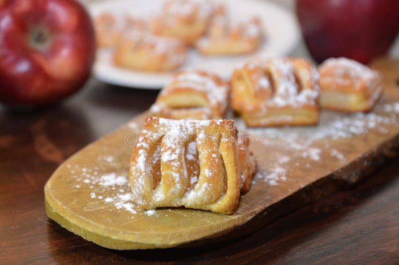 Apple strudel cookies stock photo. Image of strudel - 107916820