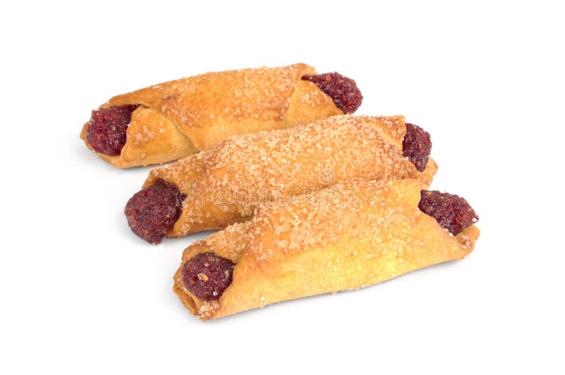 Sweet cookies with red jam stock image. Image of crunchy - 237031857