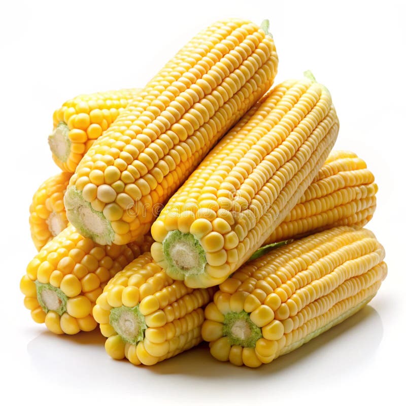 Sweet Corn on the Cob Arranged Stock Illustration - Illustration of ...