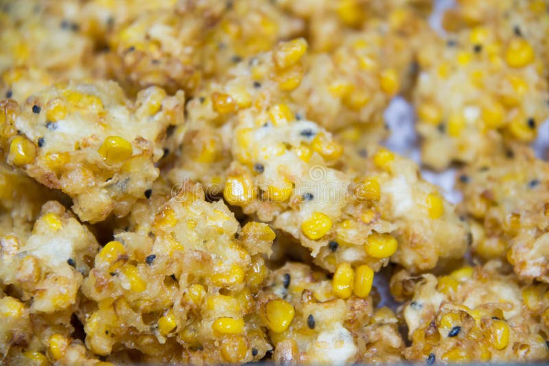 Sweet Corn Fried Crispy Background Stock Photo - Image of cooked, meal ...
