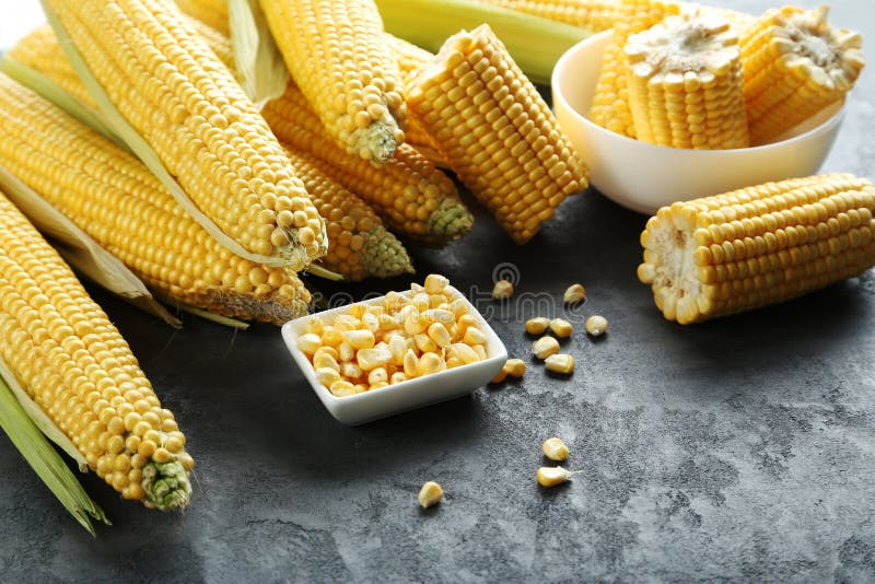 Sweet corn stock photo. Image of grey, pile, corncob - 76072750