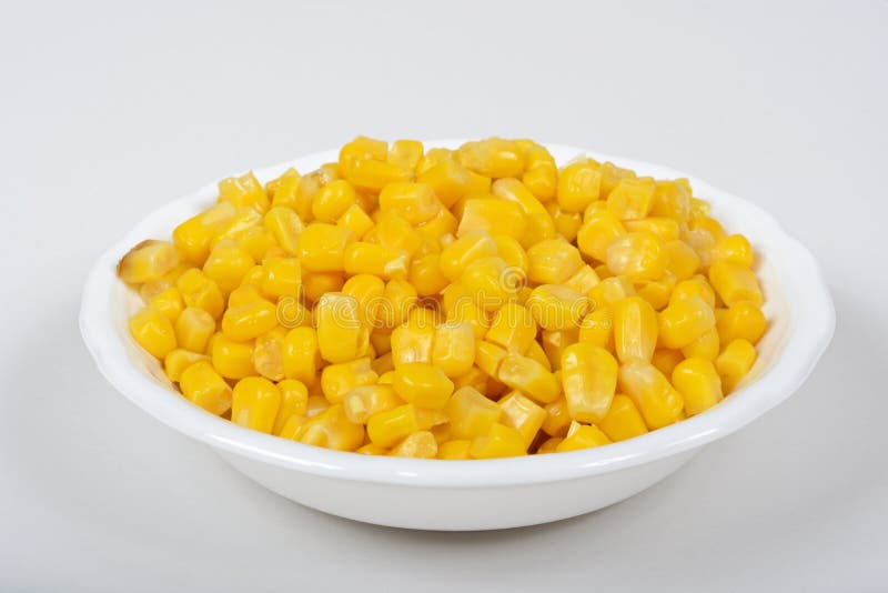 Sweet Corn Kernals in a Small Dish. Stock Image - Image of kernals ...