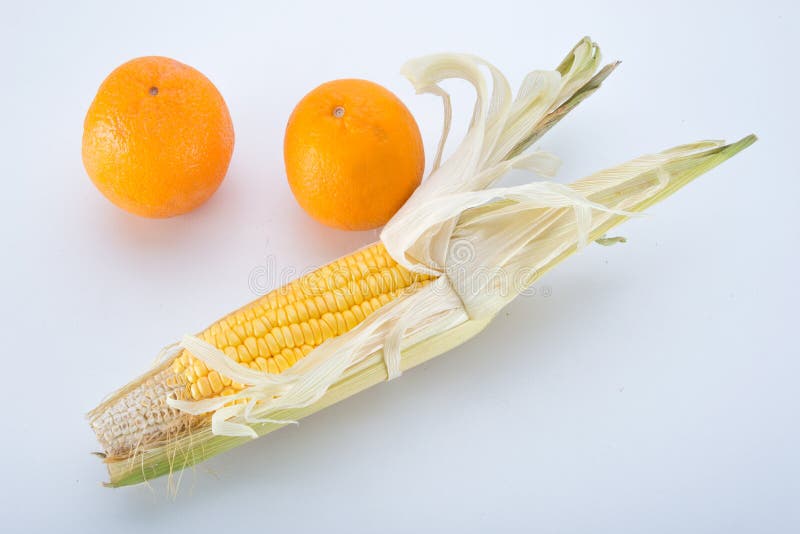Sweet Corn with Orange stock image. Image of color, ingredient - 70695725