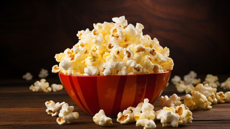 Sweet Corn Popcorn Making Process in Professional Studio Setting Stock ...