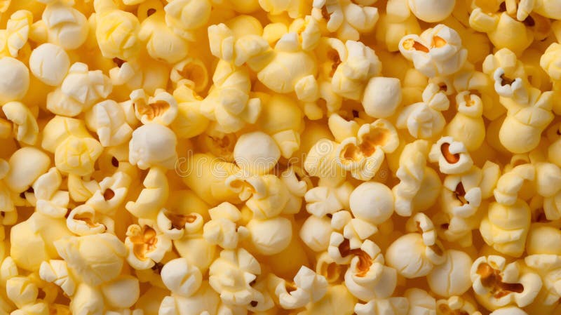 Sweet Corn Popcorn Making Process in Professional Studio Setting Stock ...