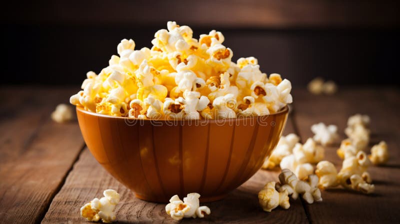 Sweet Corn Popcorn Making Process in Professional Studio Setting Stock ...