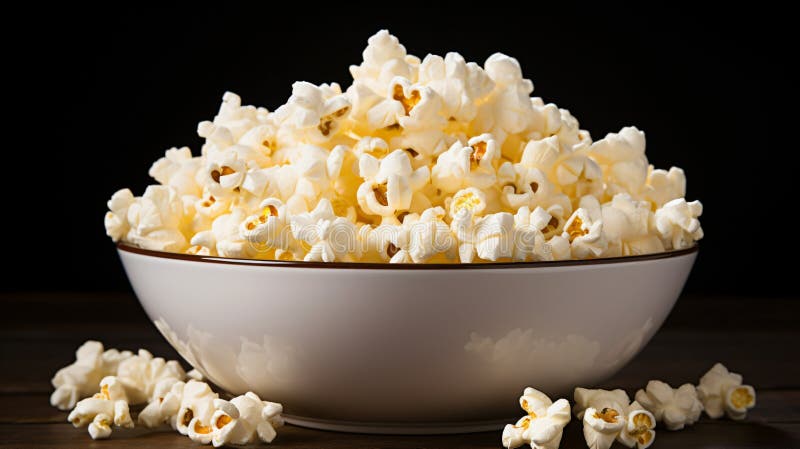 Sweet Corn Popcorn Making Process in Professional Studio Setting Stock ...