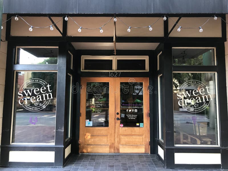 Sweet Cream Co. Ice Cream Store, Columbia, SC Editorial Stock Image ...