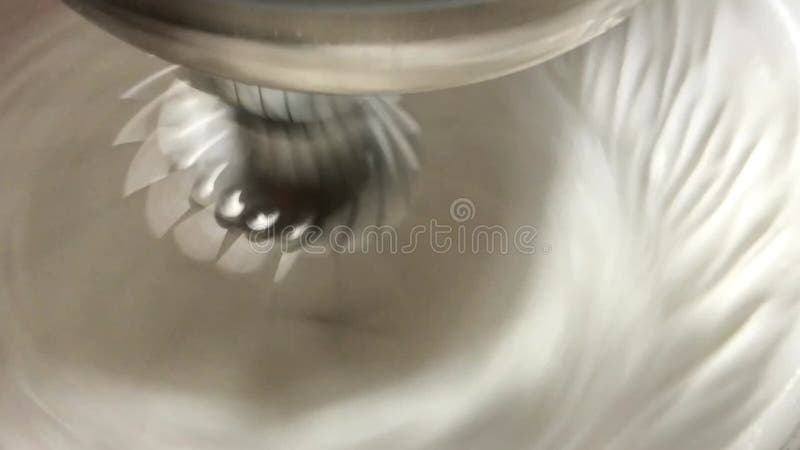 Sweet Cream in a Dough Mixing Machine Stock Footage - Video of mixed ...