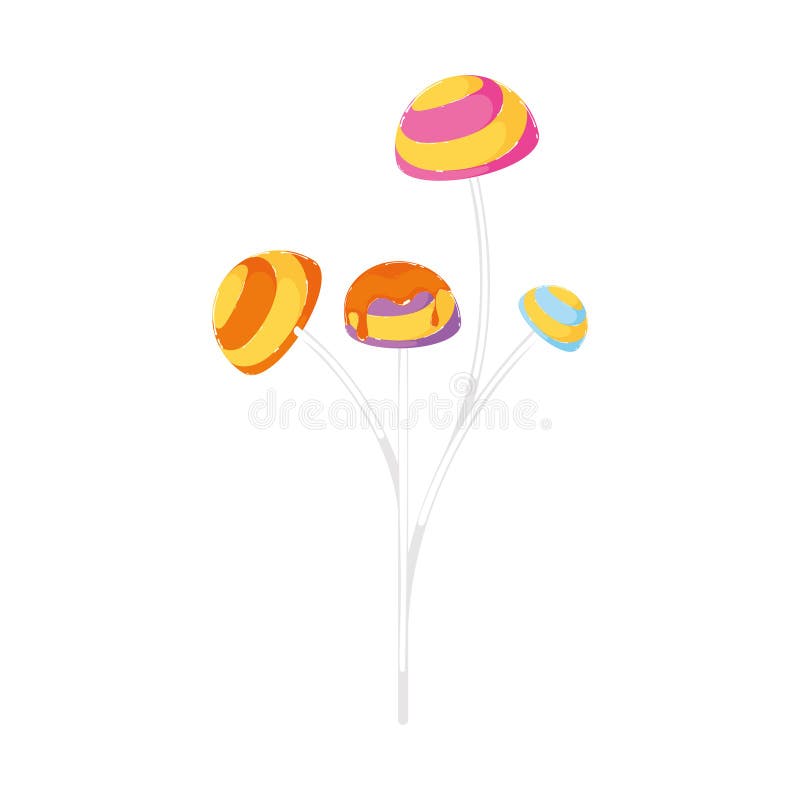 Sweet and Cream Tree Candy Icon Vector Stock Vector - Illustration of ...