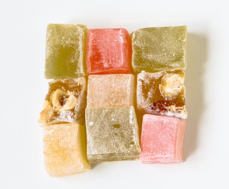 Sweet Cubes of Rahat Locum stock photo. Image of isolated - 14406972