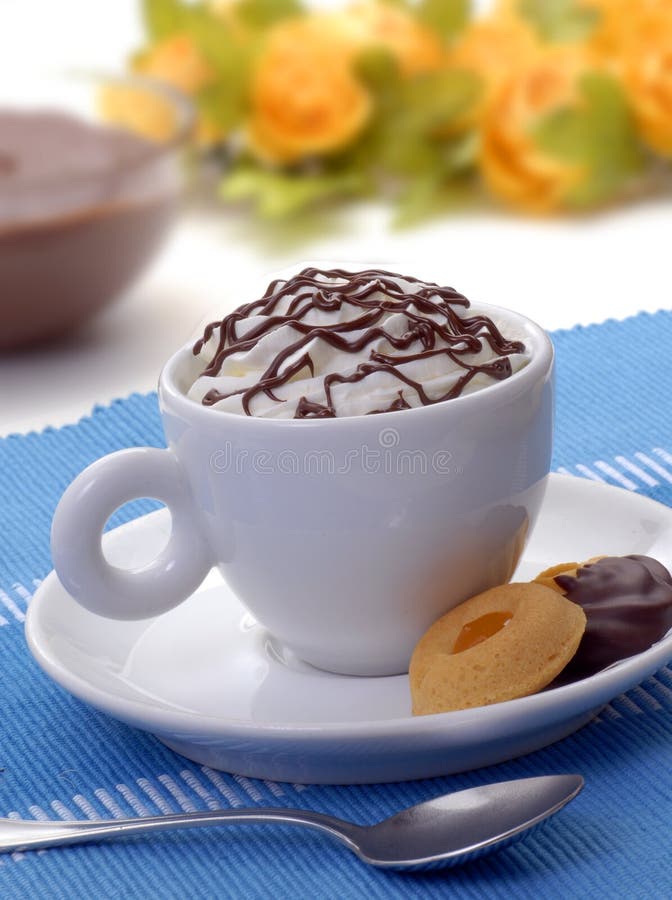 Sweet cup. stock photo. Image of kitchen, bowl, cream - 24755006