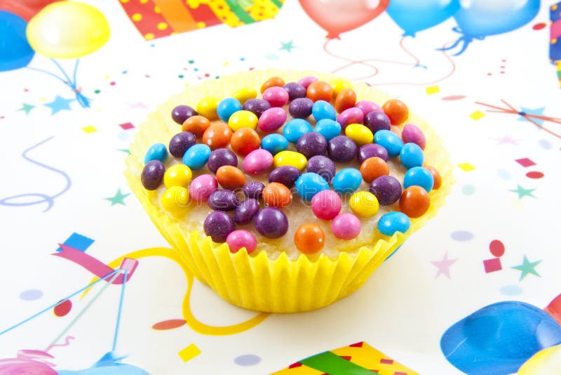 Sweet cup cake stock image. Image of congratulation, white - 17662657