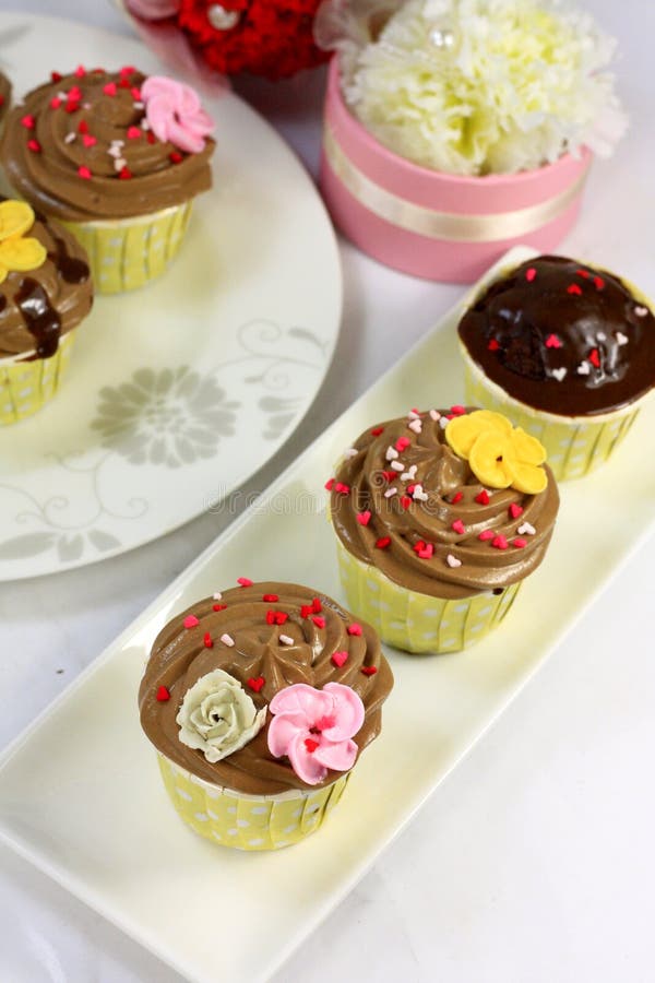 Sweet Cupcakes stock image. Image of flower, party, sugar - 27014471