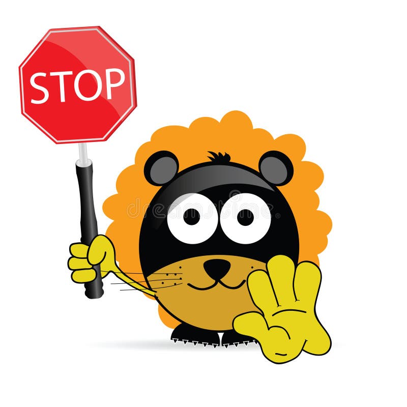 Stop Lion Stock Illustrations – 99 Stop Lion Stock Illustrations ...