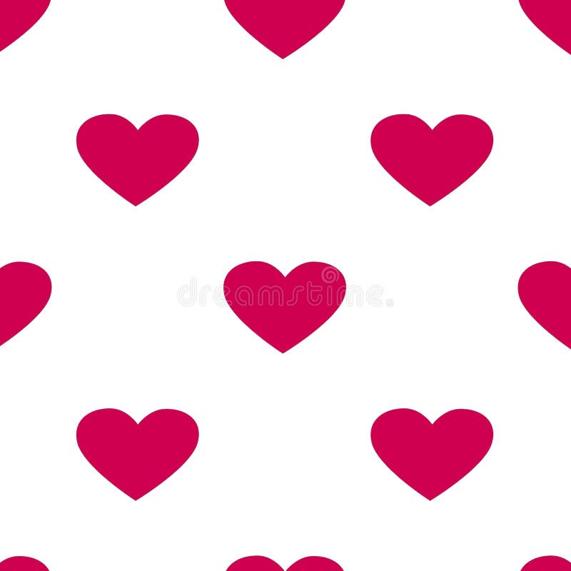 Sweet Cute Pattern with Sweet Love Heart and Abstract Edge Texture ...