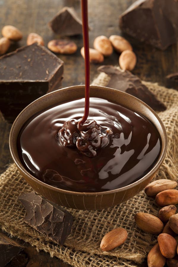 Sweet Dark Chocolate Sauce stock image. Image of tasty - 43276507