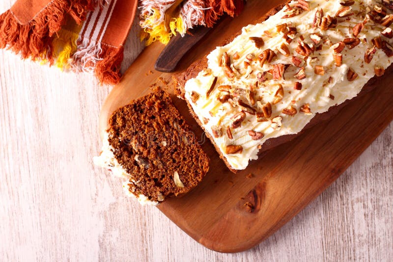 Sweet date and nut cake stock image. Image of frosting - 261188125