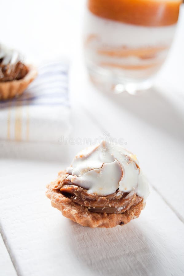 Sweet and Delicious Creamy Cake Stock Image - Image of carbohydrates ...