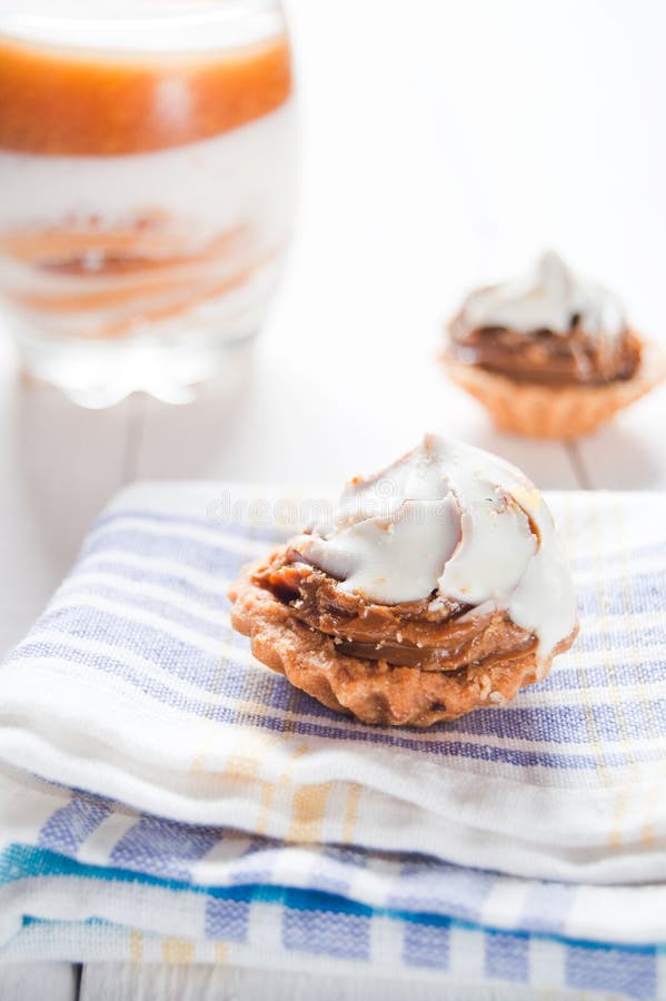 Sweet and Delicious Creamy Cake Stock Photo - Image of food, creamy ...