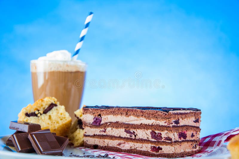 Sweet Delights on the Light Background Stock Photo - Image of snack ...