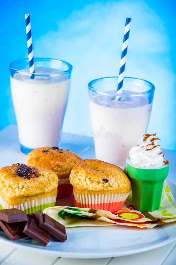 Sweet Delights on the Saturated Background Stock Image - Image of four ...
