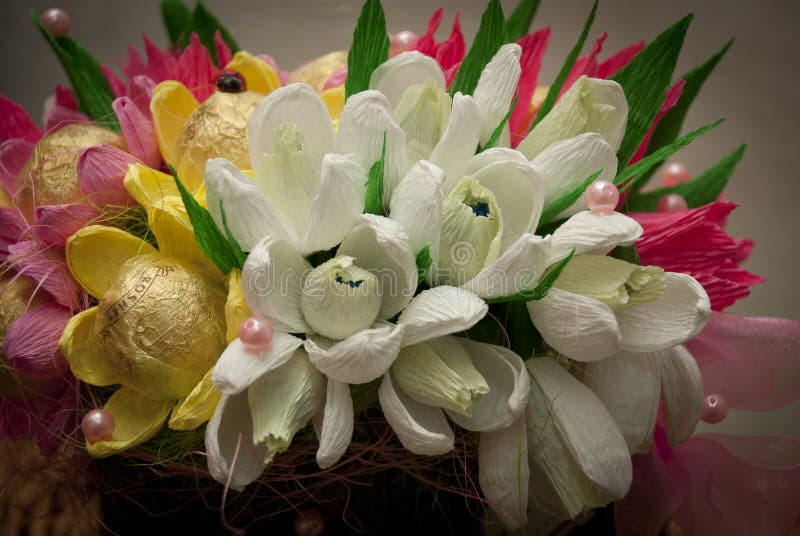 Sweet Design, Bouquet of Candy, Spring, Snowdrop Stock Image - Image of ...