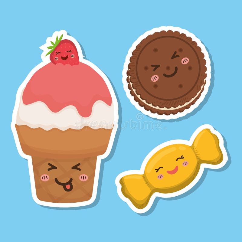 Sweet Design. Dessert Icon. Colorfull Illustration, Vector Graph Stock ...