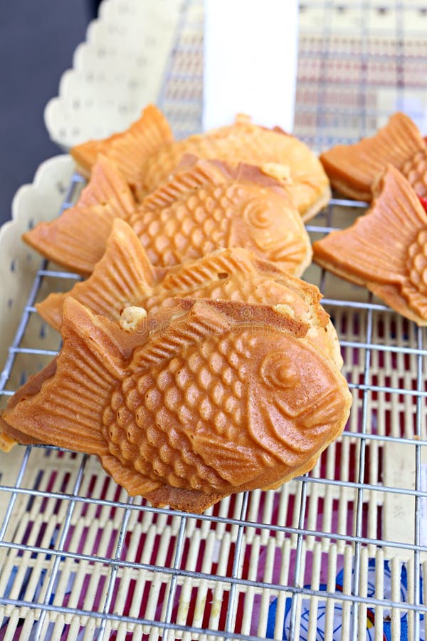 Sweet Dessert with Shape Fish. Stock Photo - Image of asian, market ...