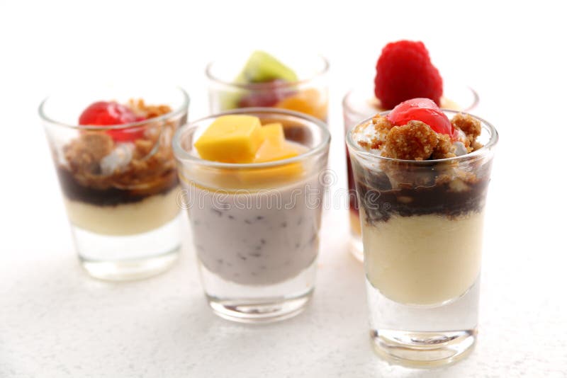 Sweet Desserts in the Glass Stock Image - Image of meal, party: 56555803