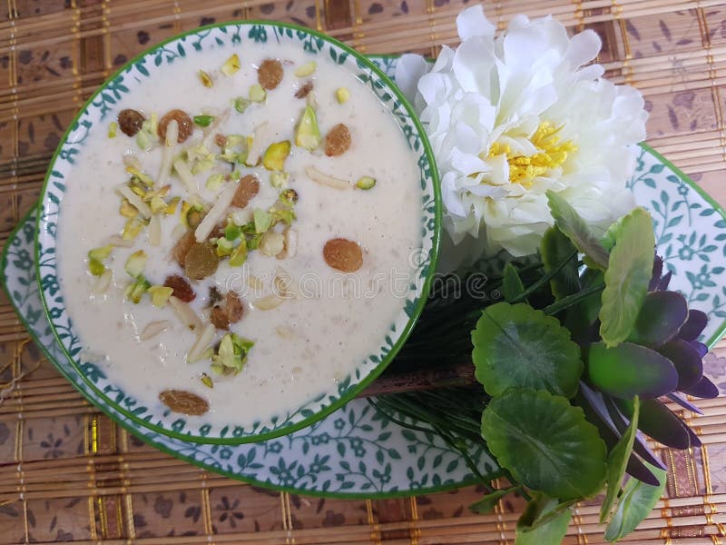 Sweet dish, payesh stock photo. Image of baking, plant - 189320086