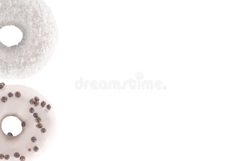 Close-up View of Delicious Fresh Sweet Doughnuts Stock Image - Image of ...