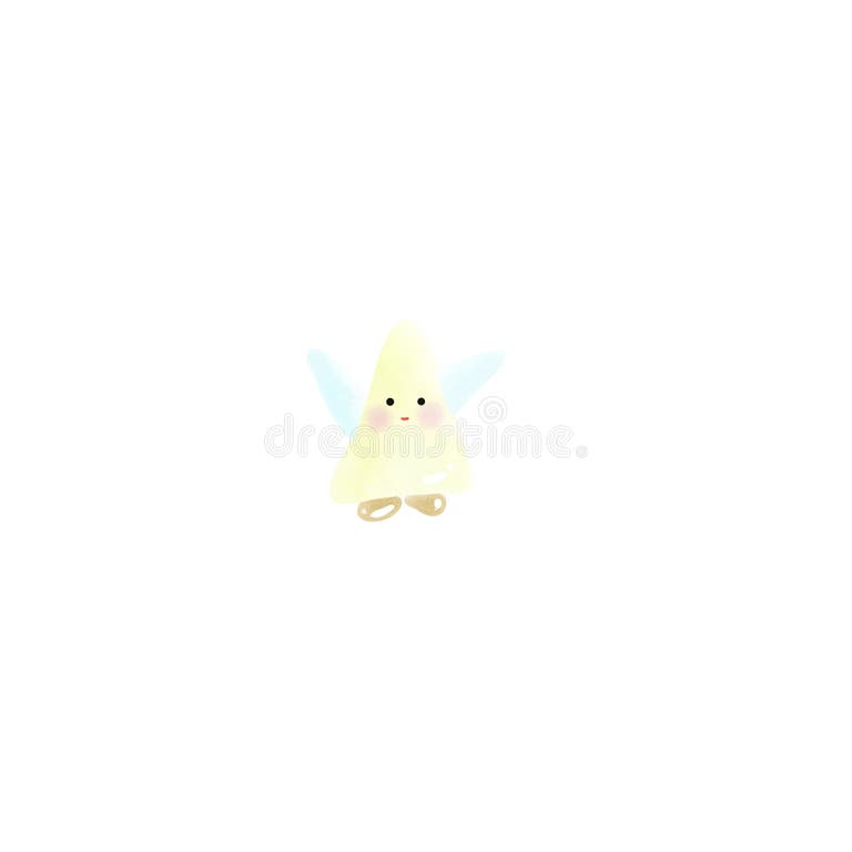 Sweet Dream Triangle Star Angel Stock Illustration - Illustration of ...