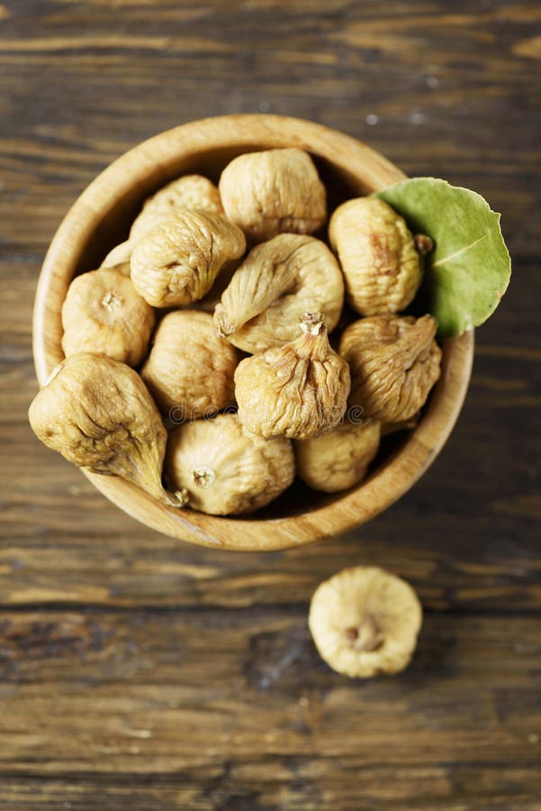 Sweet Dried Italian Figs on the Wooden Table Stock Photo - Image of ...