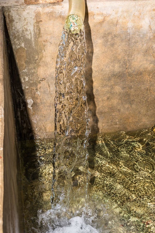 Sweet Drinking Water is Being Flush Out from Ground Stock Image - Image ...