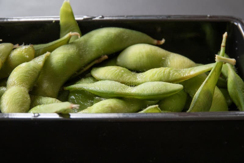 Sweet edamame peas stock photo. Image of food, soybeans - 329612516