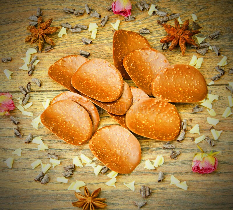 Sweet Edible Decorations: Chocolate Chips Stock Photo - Image of ...